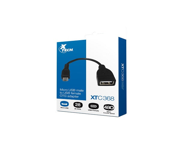 Cable USB Micro-B a Tipo B Xtech XTC-368 Negro – Punto Genial Panamá - Tienda de Tecnología
