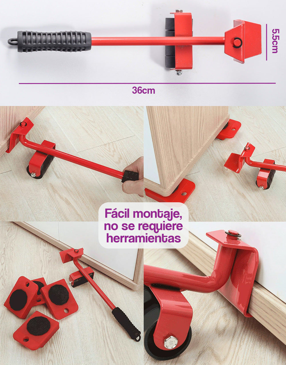 Kit Elevador de Muebles con Rotación 360 – puntogenial.com